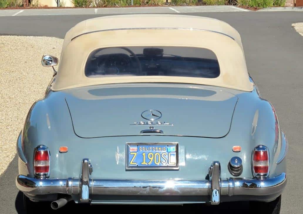 1962-Mercedes-190SL-Blue - Dusty Cars